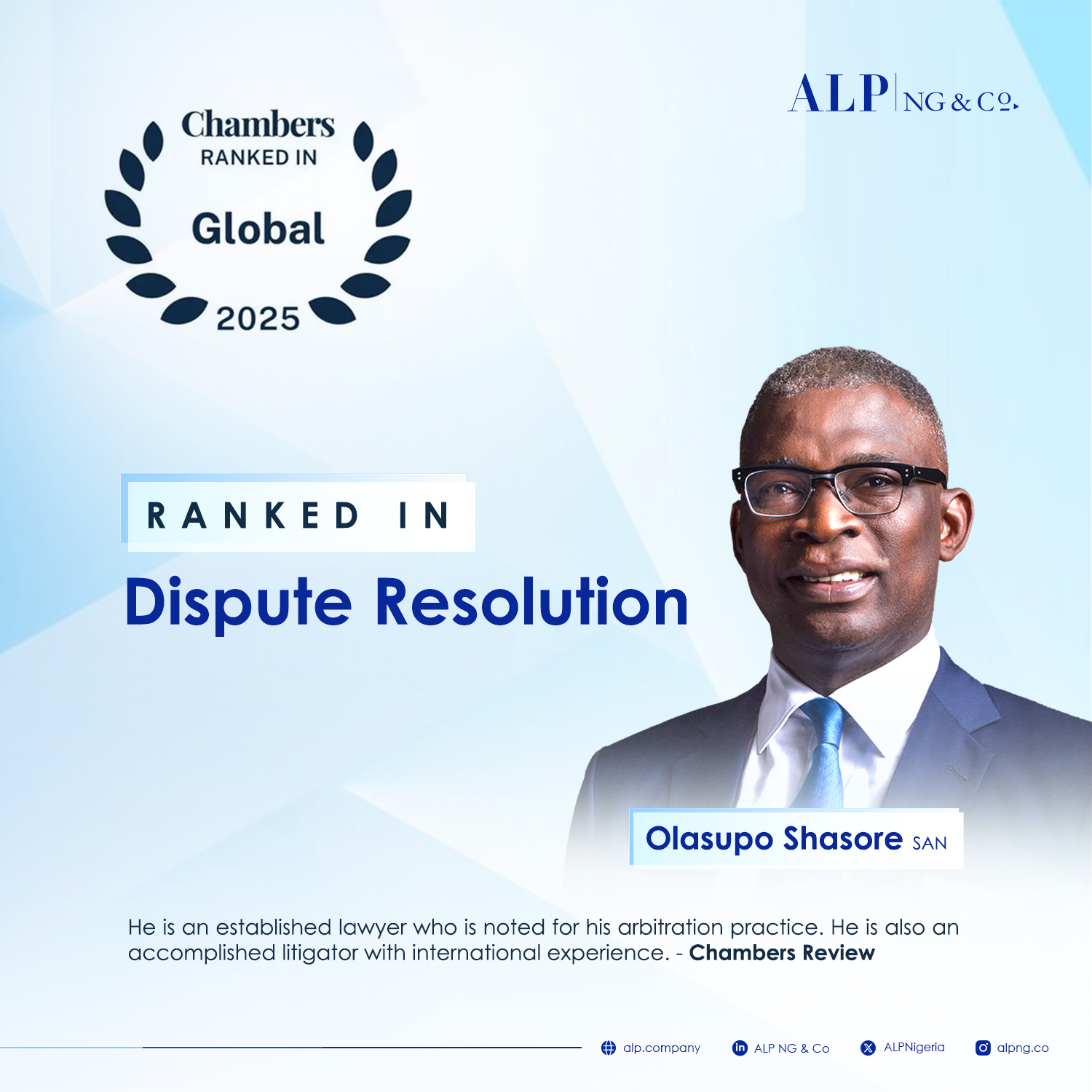 News and Events - Official Website of Olasupo Shasore SAN: Lawyer ...